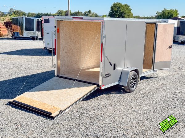 6x12 Element SE Enclosed Trailer – Charcoal, Composite Sides