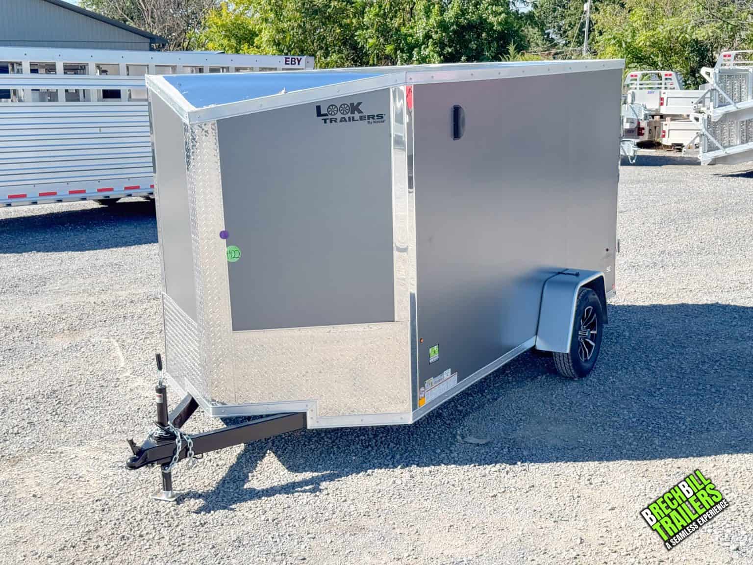 6x12 Element SE Enclosed Trailer – Charcoal, Composite Sides