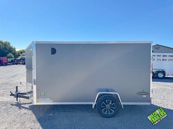 6x12 Element SE Enclosed Trailer – Charcoal, Composite Sides