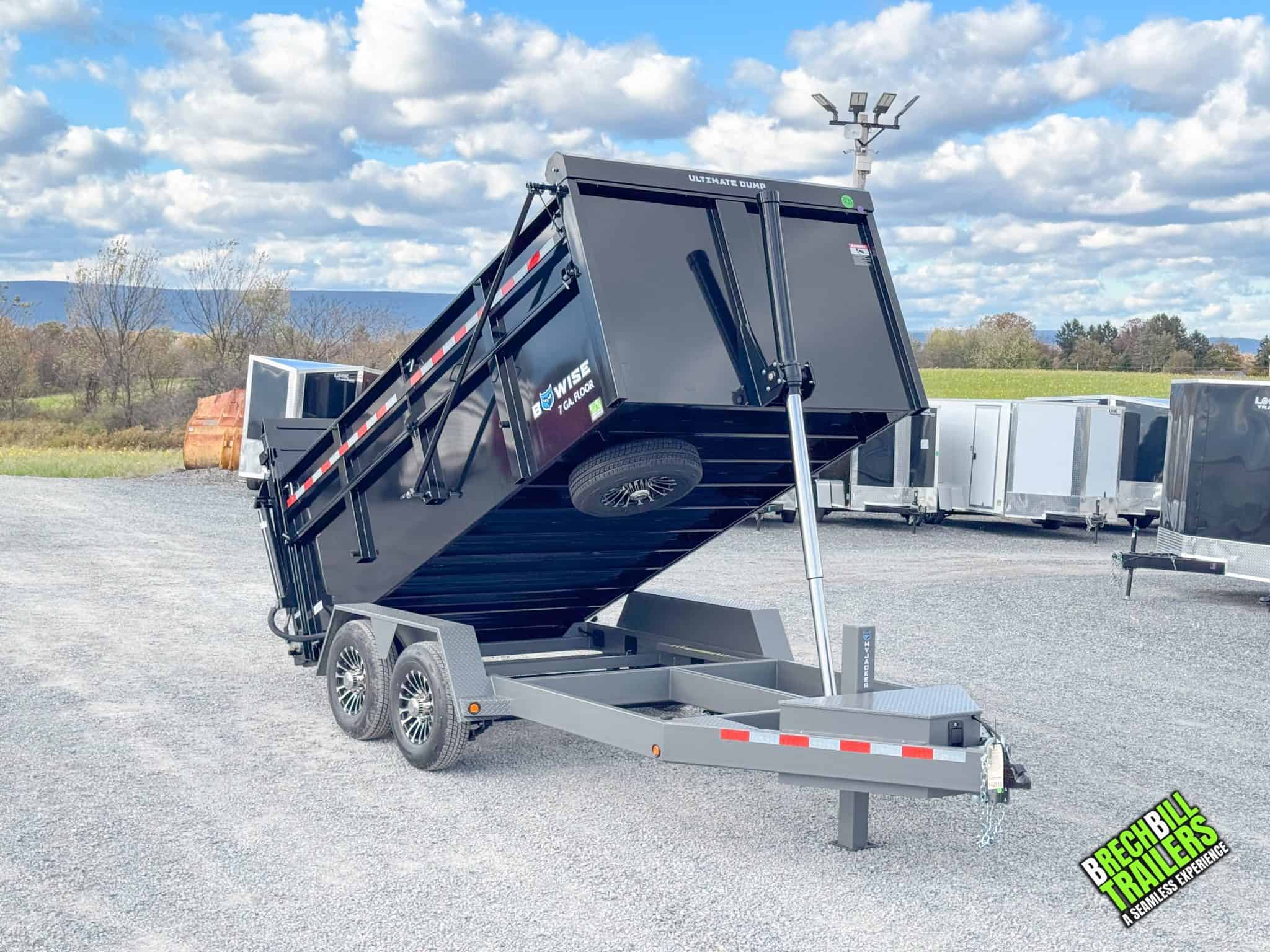 Bwise 7x14 Dump Trailer DUT 14-15 | 15.4K Heavy Duty Hauler