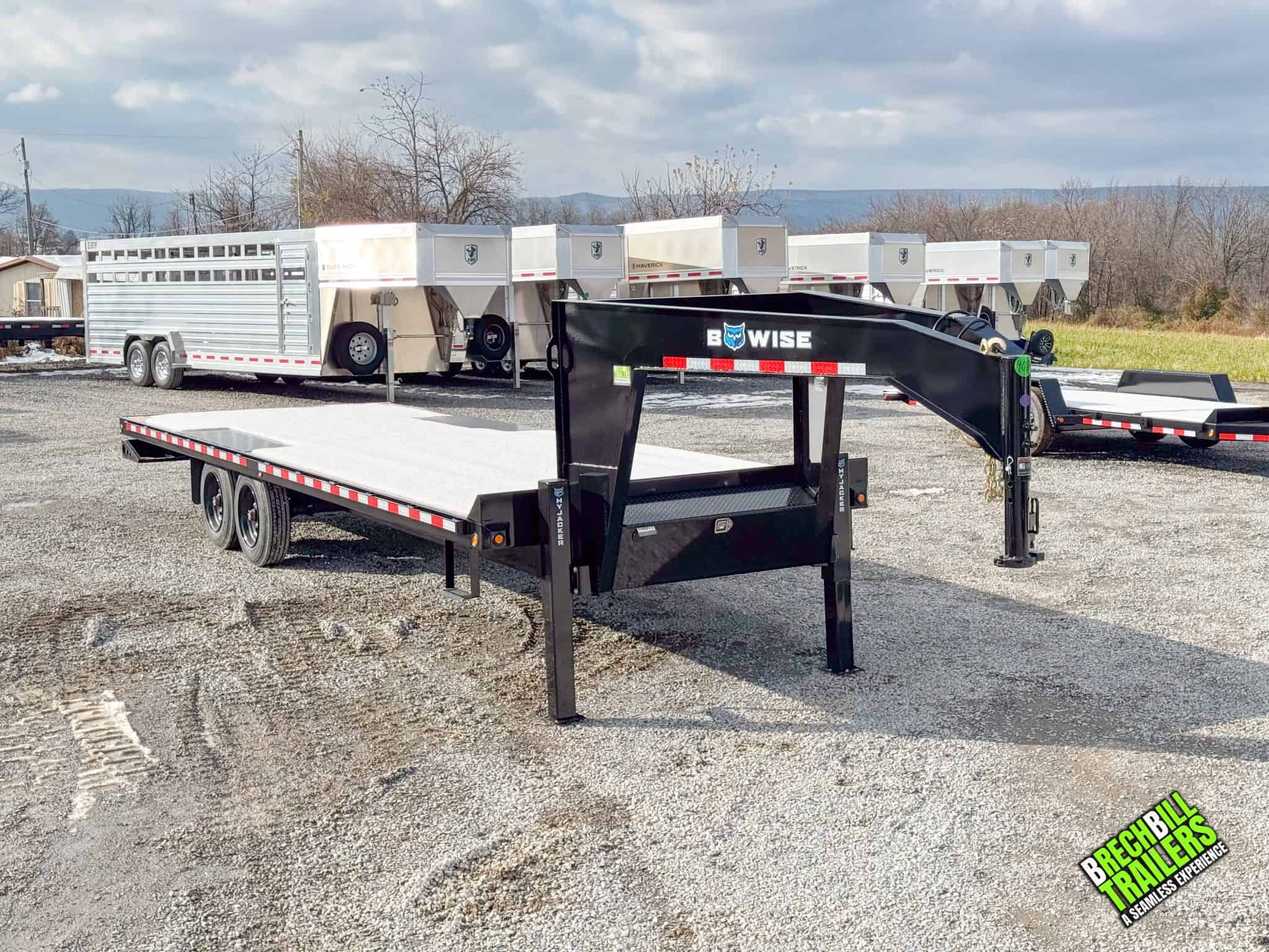 Bwise THD 19.2K Tilt Gooseneck Trailer 8.5x24 Black For Sale