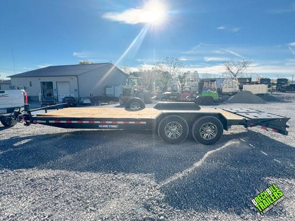 Used - Sure-Trac Low Profile 14K HD Equipment Trailer 7x22 (19' + 3 ...