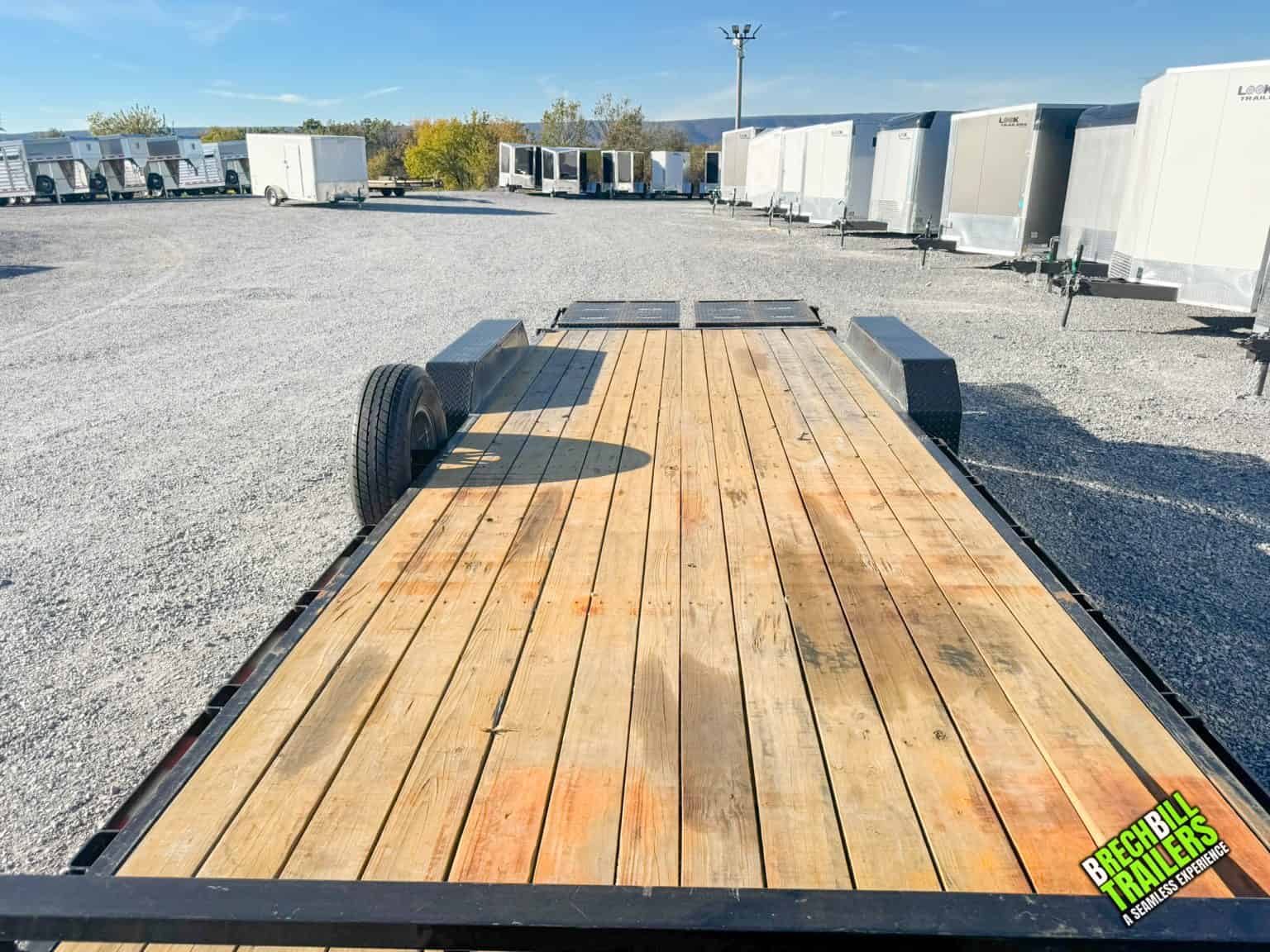 Used - Sure-Trac Low Profile 14K HD Equipment Trailer 7x22 (19' + 3 ...