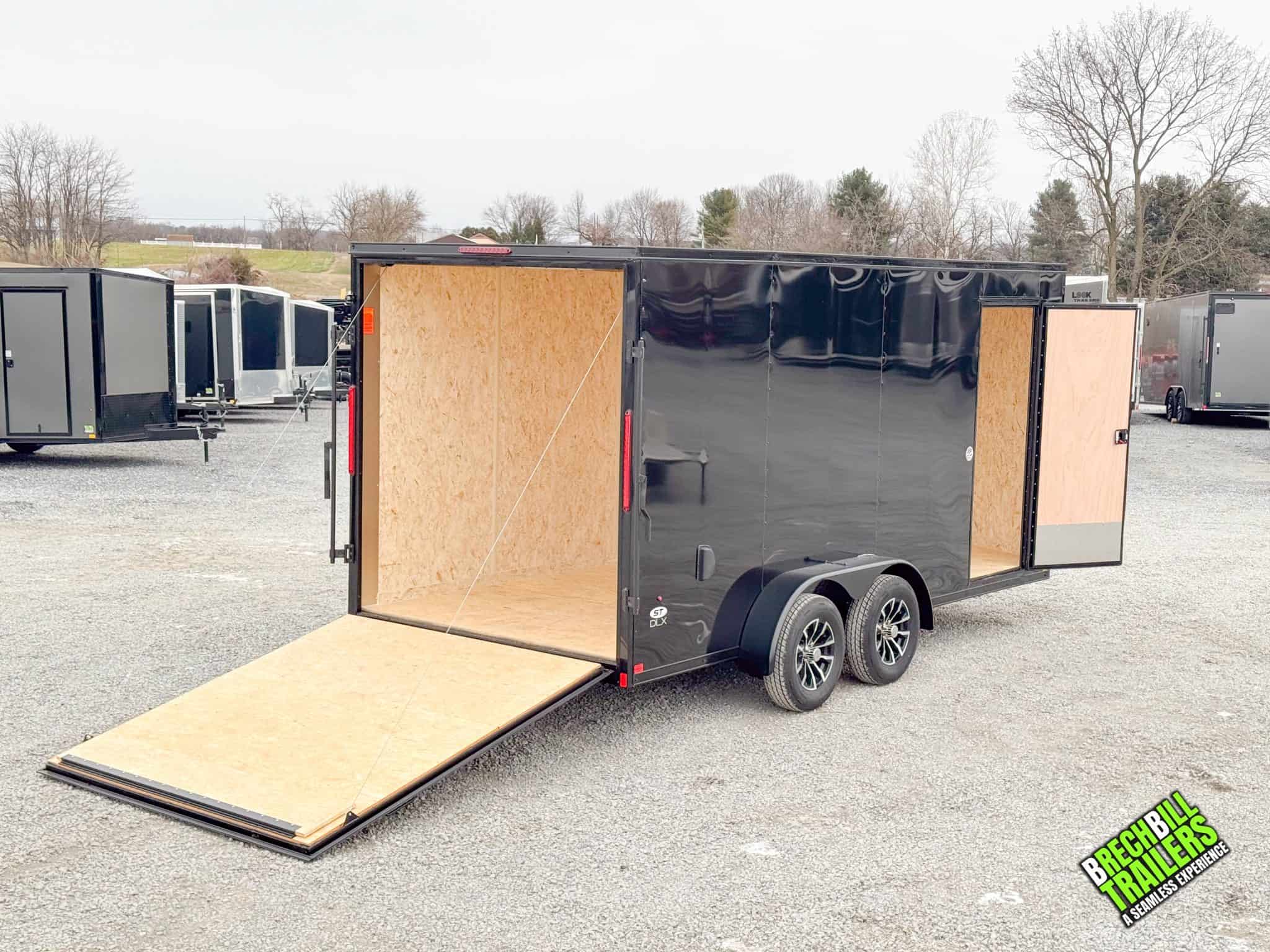 Look ST DLX 7x16 Enclosed Trailer | Black Aluminum Wheels