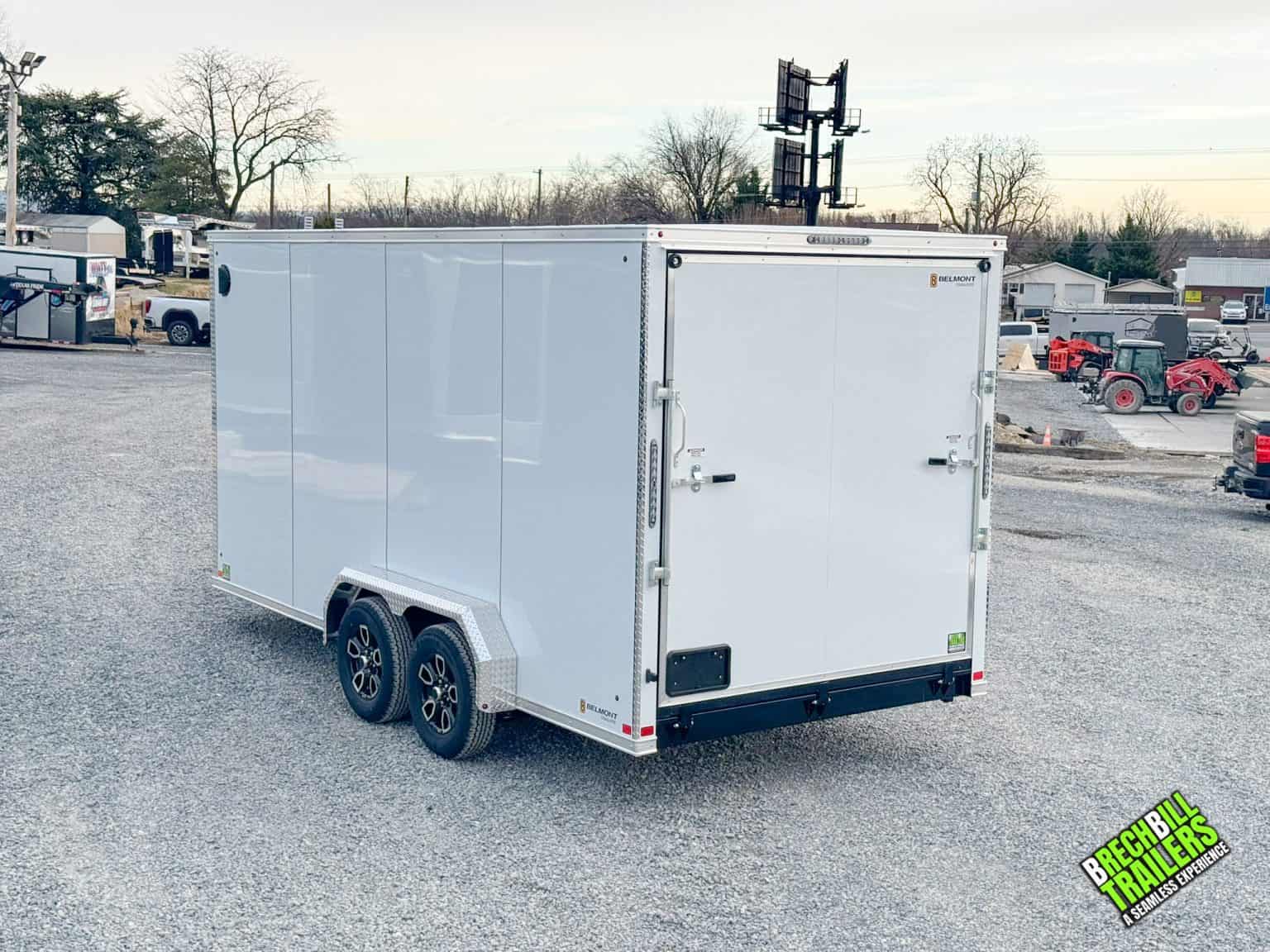 7x16 Belmont Enclosed Construction Trailer | 6.5 Ft Height
