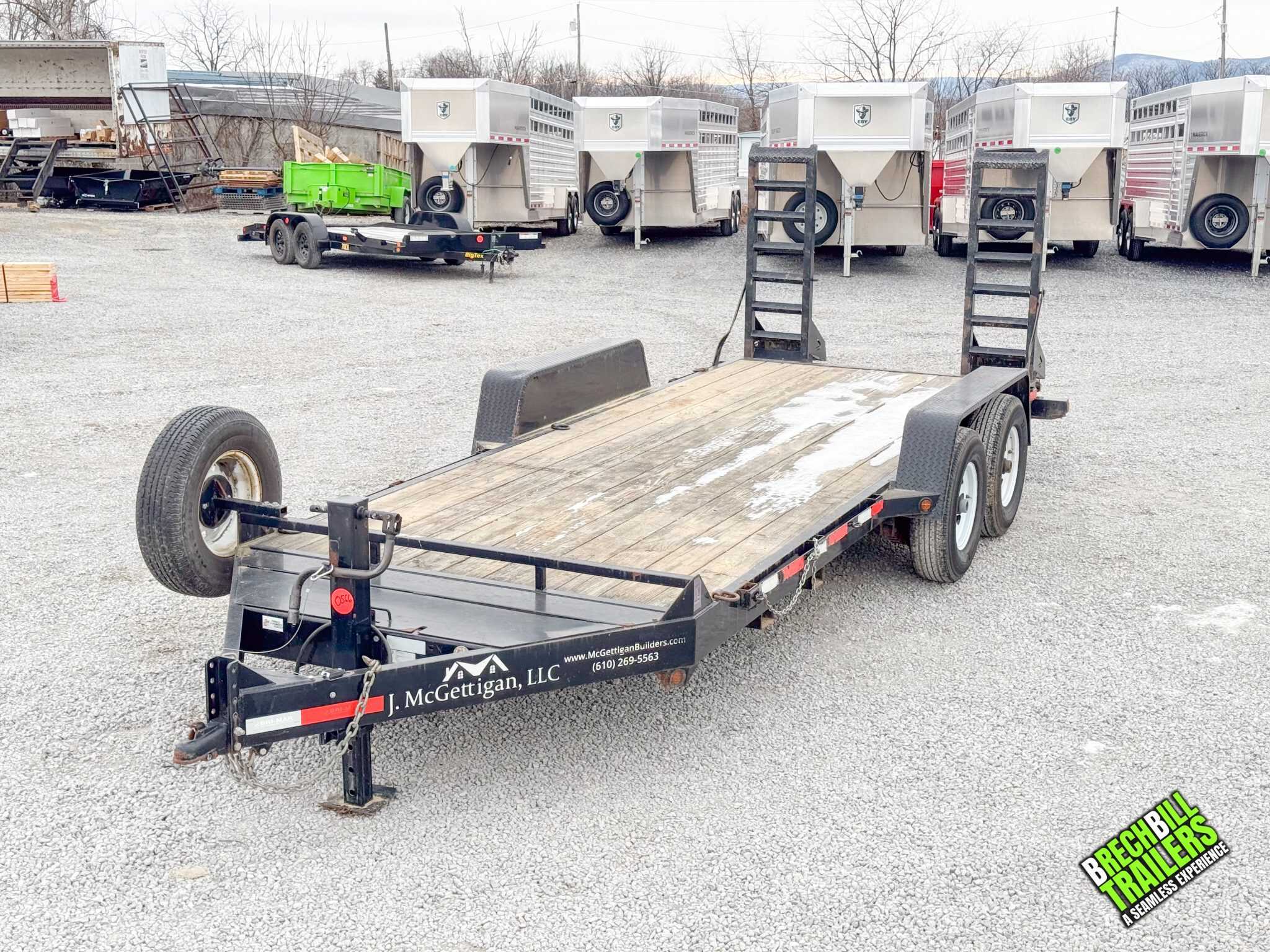 USED Bri-Mar EH 14K Heavy Duty Low Profile Equipment Trailer 7x18 (EH18 ...