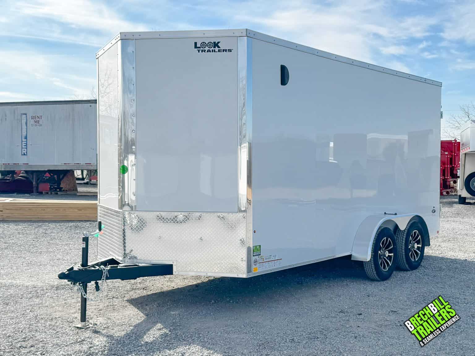 Look ST DLX 7x16 Enclosed Trailer | White Composite Sides