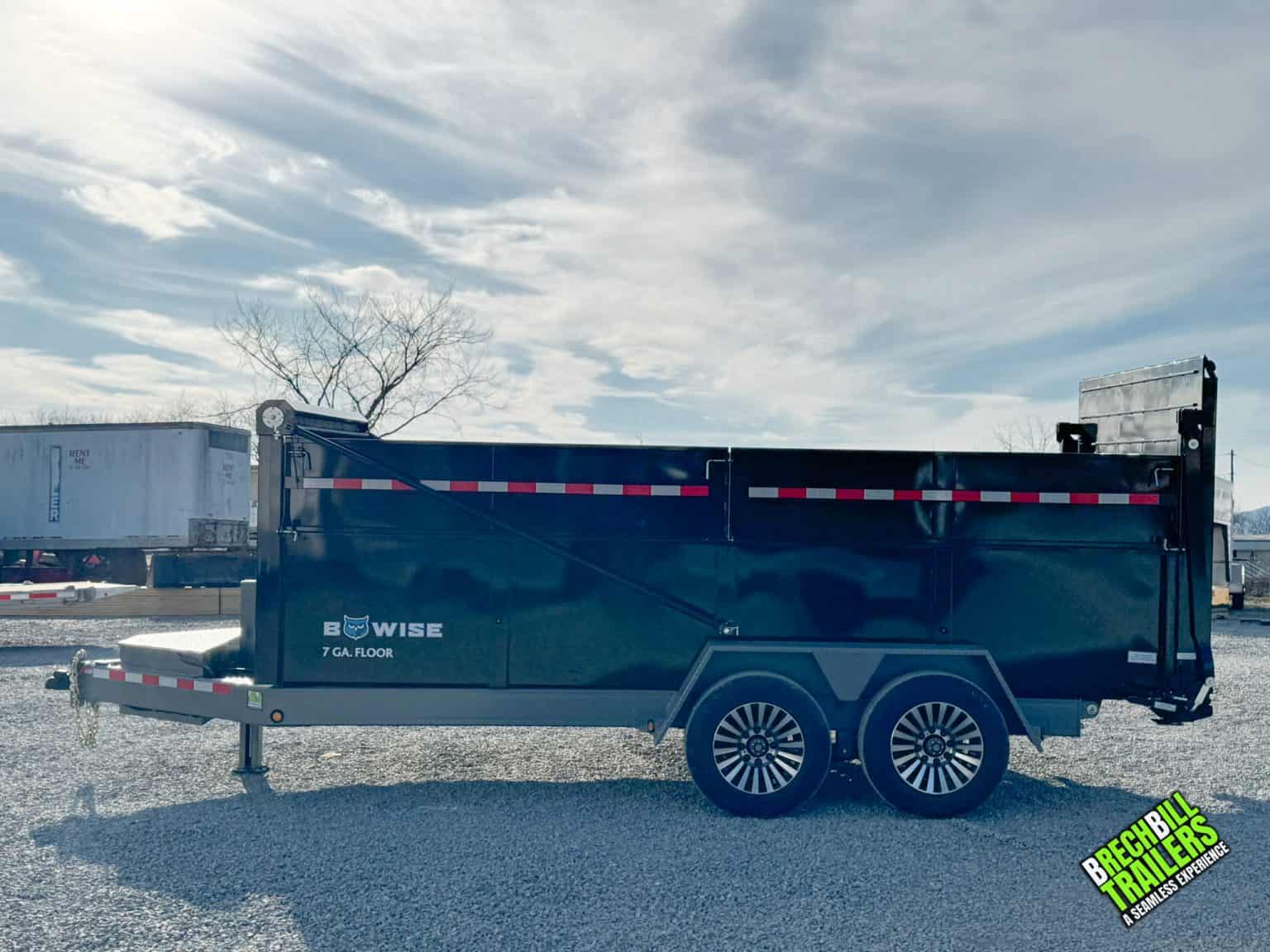 Bwise DUT16-17 Dump Trailer 82x16 Lime Green | 17.6K GVWR