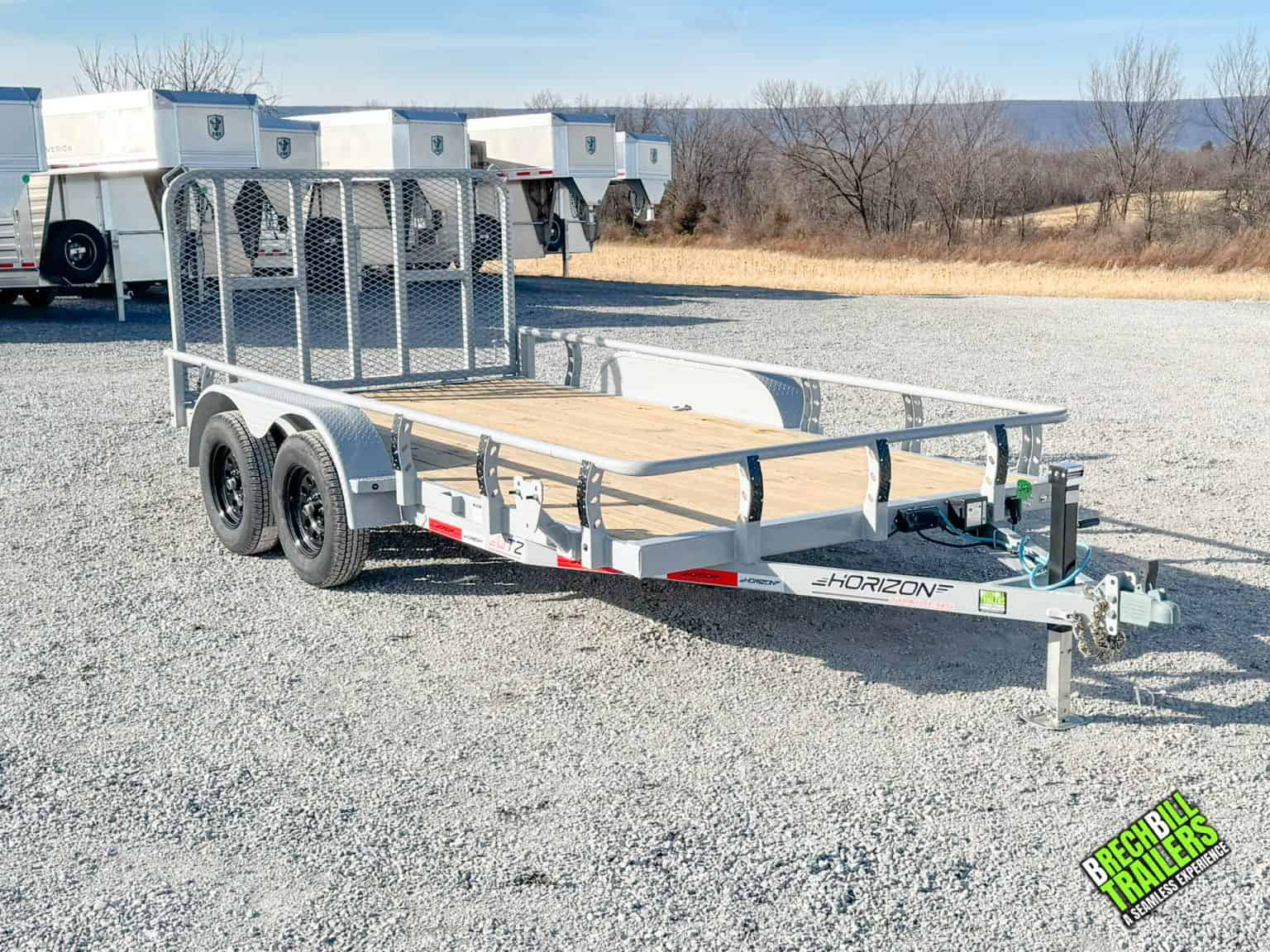 Horizon 7K Utility Trailer 7x14 (UTZ) | 7.6K GVWR | Lay Flat Ramp