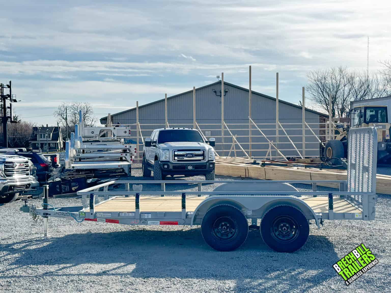 Horizon 7K Utility Trailer 7x14 (UTZ) | 7.6K GVWR | Lay Flat Ramp