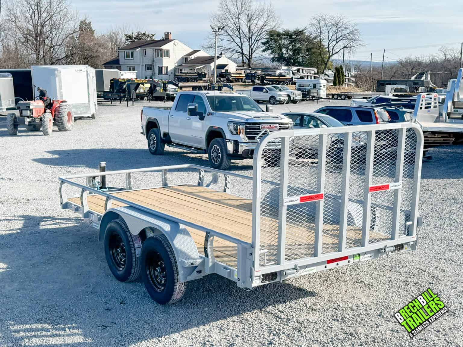 Horizon 7K Utility Trailer 7x14 (UTZ) | 7.6K GVWR | Lay Flat Ramp