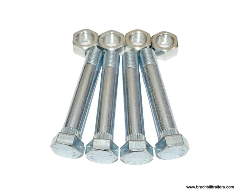 Trailer Leaf Spring-Eye Zinc Shackle Bolt, 9/16" X 3-1/2" With Lock ...