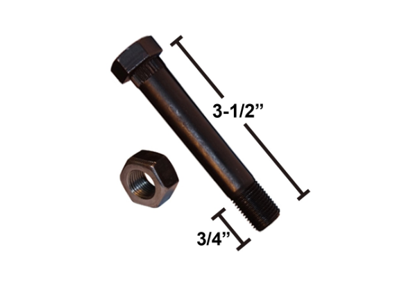 Trailer Leaf Spring-Eye Zinc Shackle Bolt, 9/16" X 3-1/2" With Lock ...