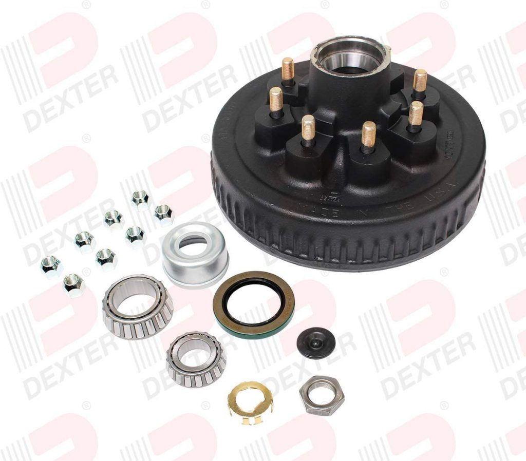 DEXTER 8-Lug Trailer Hub & Drum Assembly Kit, Fits 5.2K-7K EZ Lube ...